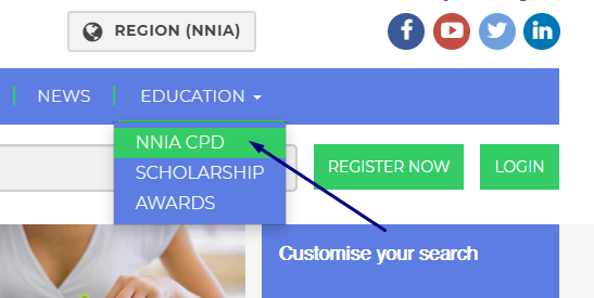 Step by step guidelines on how to download your NNIA CPD certificates